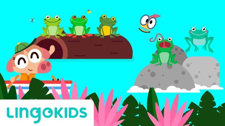 Five Green and Speckled Frogs Song